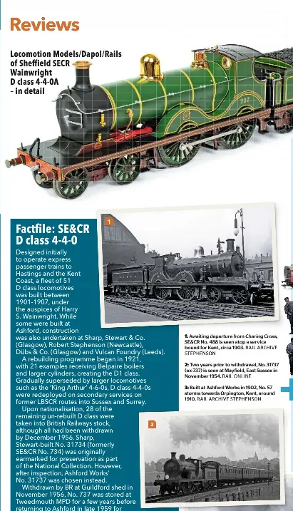 Factfile: SE&CR D class 4‑4‑0 - PressReader