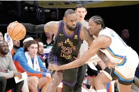 LeBron James, Anthony Davis lead Lakers’ win vs Thunder - PressReader