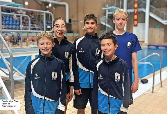 Cambridge Dive Team squad bring home a fine medal haul - PressReader