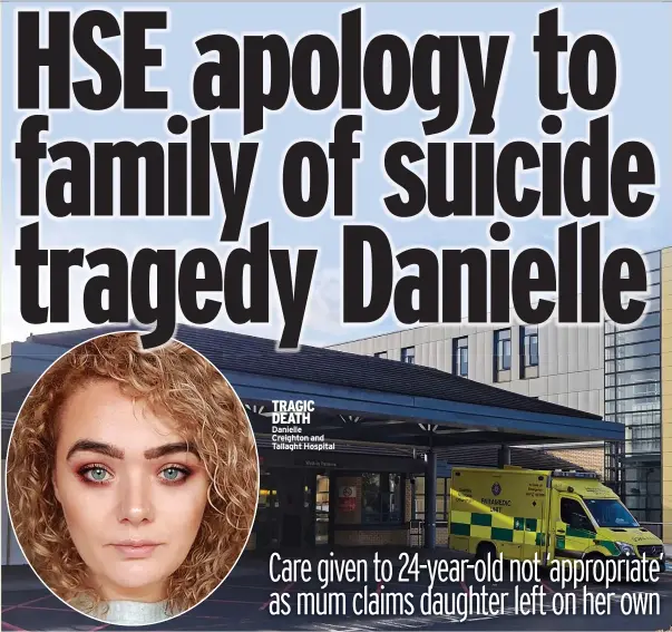 HSE apology to family of suicide tragedy Danielle - PressReader