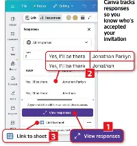 Track RSVPS with Canva’s invitation­s - PressReader