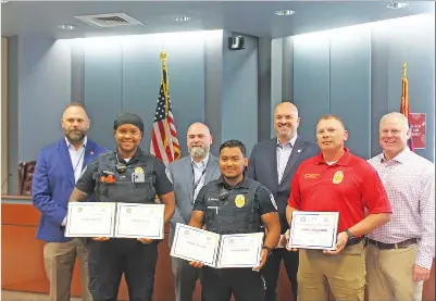 Benton officers receive lifesaving awards - PressReader