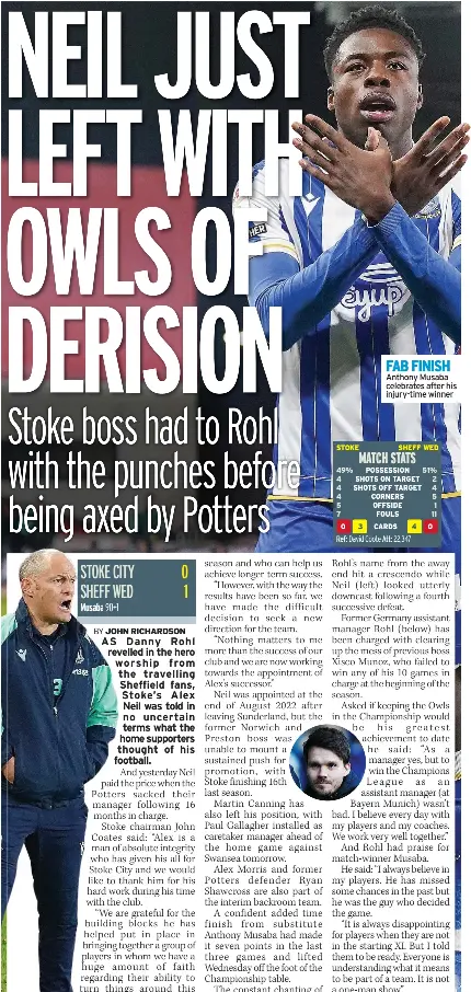 NEIL JUST LEFT WITH OWLS OF DERISION - PressReader