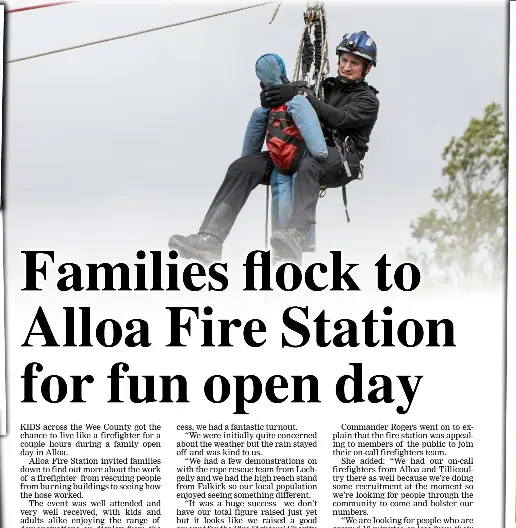 Families flock to Alloa Fire Station for fun open day - PressReader