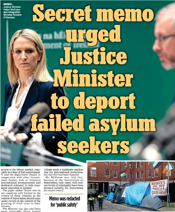 Secret memo called for deportatio­ns - PressReader