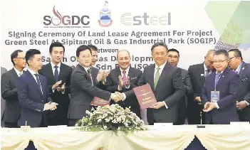 SOGDC and ESTEEL Sabah seal the deal for green steel - PressReader