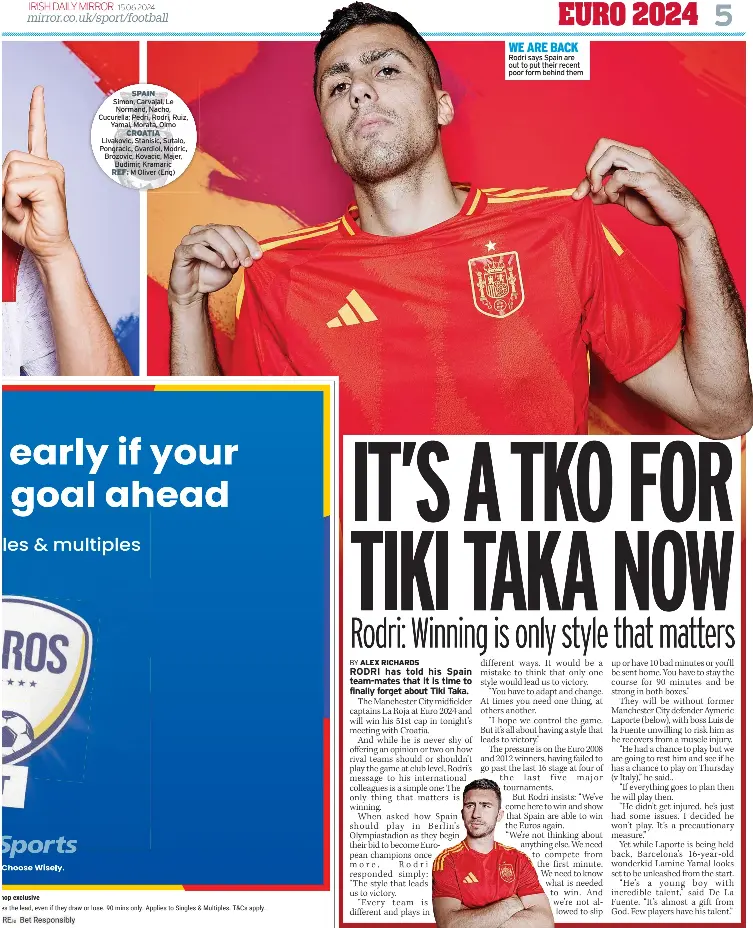 IT’S A TKO FOR TIKI TAKA NOW - PressReader
