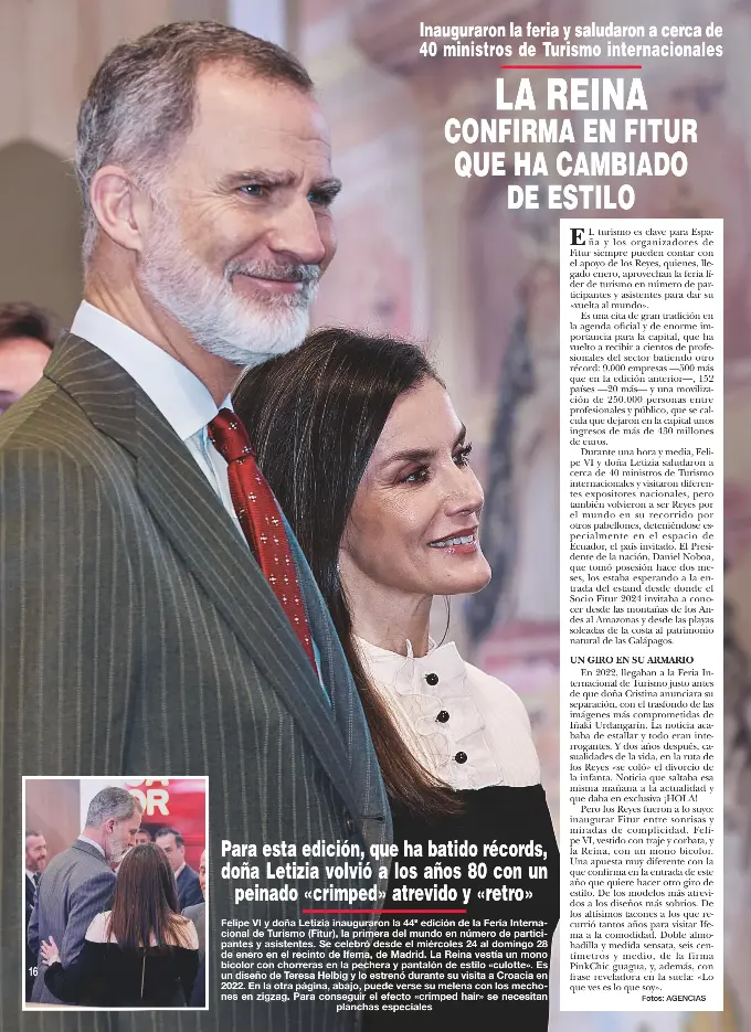 LA REINA CONFIRMA EN FITUR QUE HA CAMBIADO DE ESTILO - PressReader