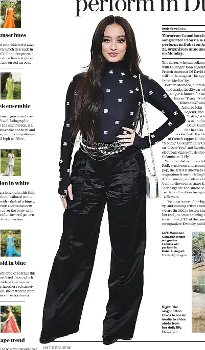 Moroccan Canadian singer Faouzia to perform in Dubai - PressReader