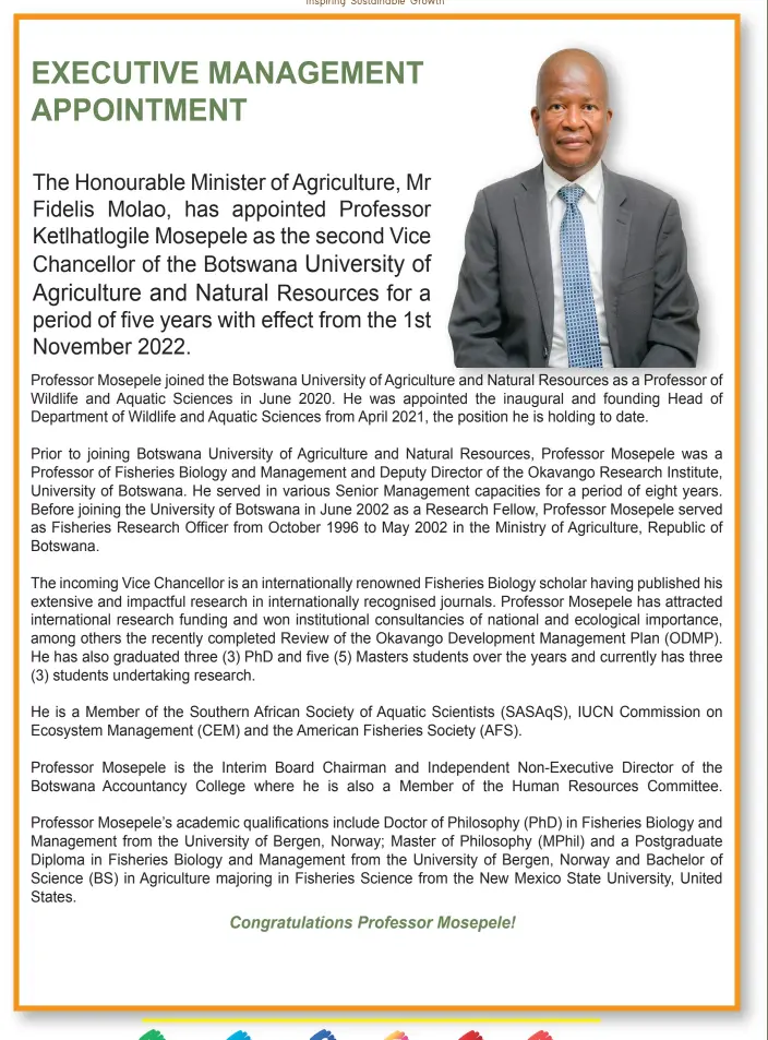 EXECUTIVE MANAGEMENT APPOINTMEN­T - PressReader