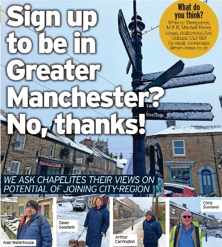 Sign up to be in Greater Manchester? No, thanks! - PressReader
