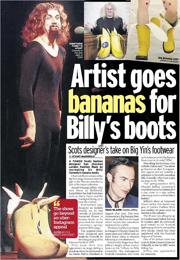 Artist goes bananas for Billy’s boots - PressReader