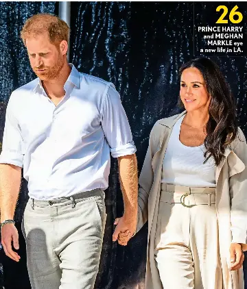 PRINCE HARRY and MEGHAN MARKLE eye a new life in LA. - PressReader