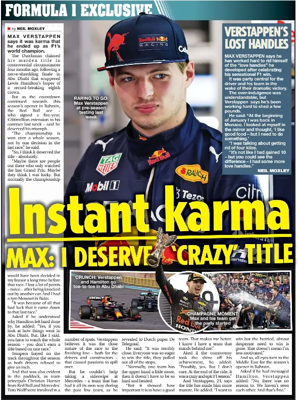 Instant karma MAX: I DESERVE ‘CRAZY’ TITLE - PressReader