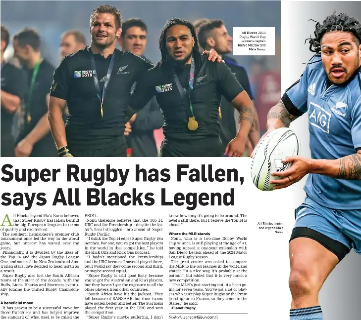 Super Rugby has Fallen, says All Blacks Legend - PressReader