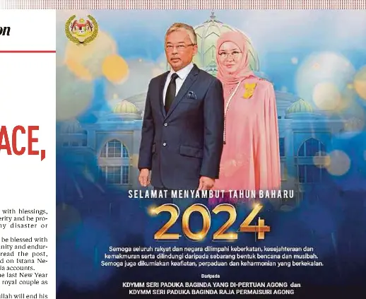 KING, QUEEN PRAY FOR PEACE, PROSPERITY - PressReader