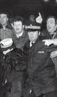 Scuffles broke out and punches and kicks were thrown as the Bilston ...