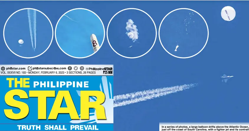 US shoots down Chinese ‘spy balloon’ - PressReader