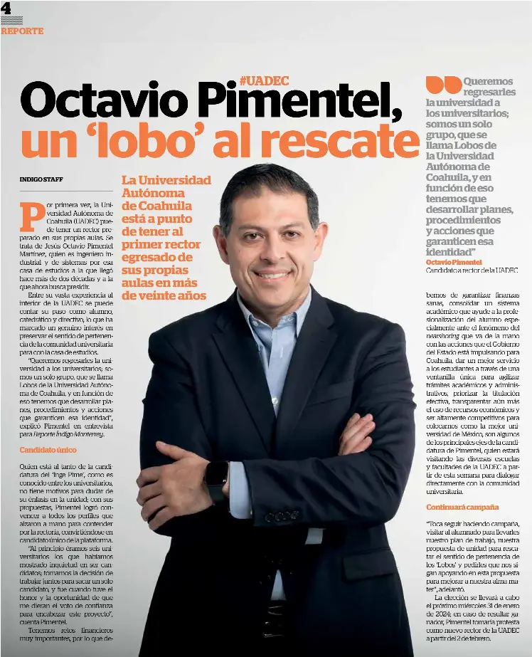 Octavio Pimentel, un ‘lobo’ al rescate - PressReader