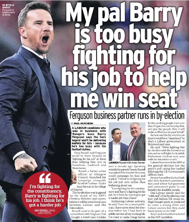 My pal Barry is too busy fighting for his job to help me win seat - PressReader