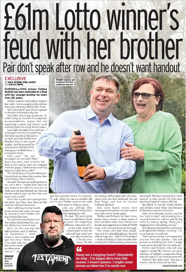 £61m Lotto winner’s feud with her brother - PressReader