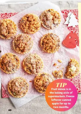 Apple Crumble Fruit Mince Tartlets - PressReader