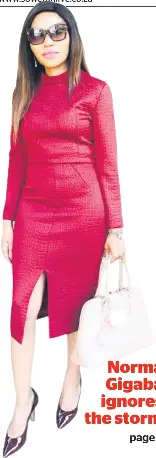 Norma Gigaba ignores the storm - PressReader