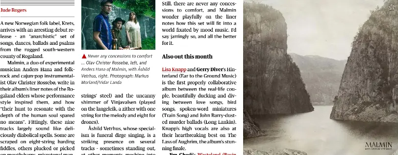 Malmin: Med Åshild Vetrhus review - deliciousl­y diabolical Norwegian folk spells - PressReader