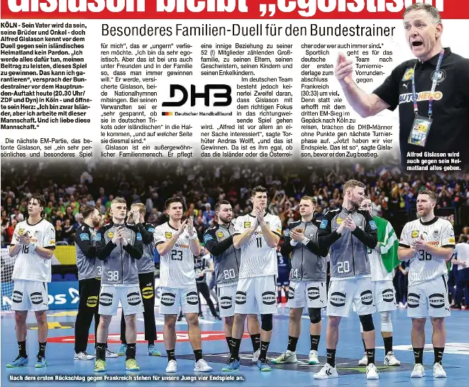 Gislason bleibt „egoistisch“Besonderes Familien-Duell für den Bun - PressReader