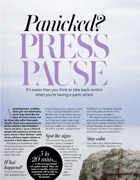 Panicked? Press pause Coping with a panic attack - PressReader