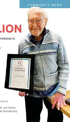 AMAZING ALAN AWARDED MEDALLION - PressReader