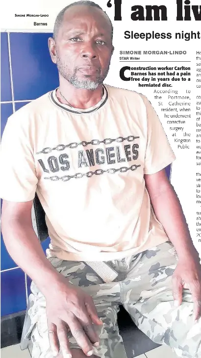 ‘I am living in pain’ - PressReader