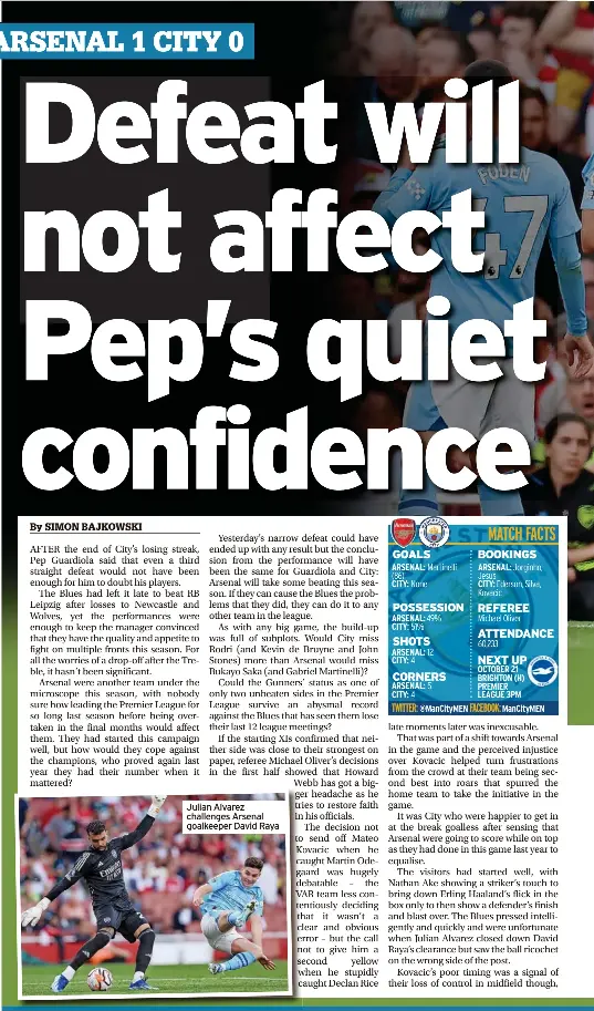 Defeat will not affect Pep’s quiet confidence - PressReader