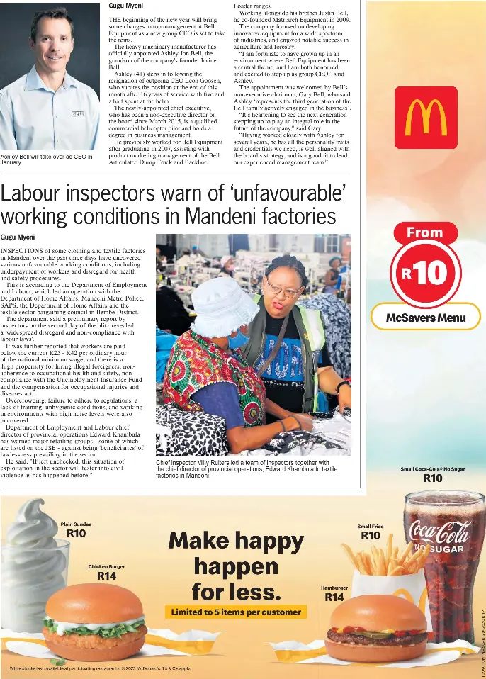 New group CEO at the Bell helm - PressReader