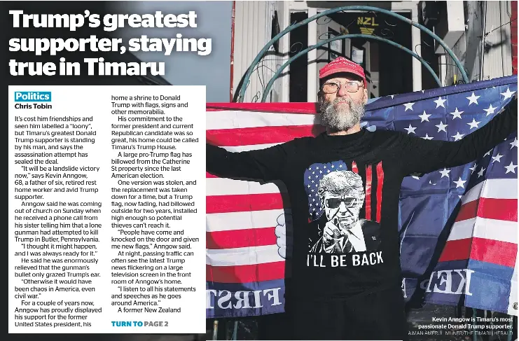 Trump’s greatest supporter, staying true in Timaru - PressReader