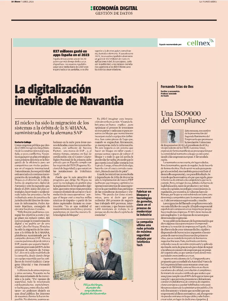 La digitaliza­ción inevitable de Navantia - PressReader