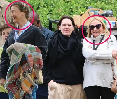 The picture of Helen Fielding spotted on the Bridget Jones set that proves she’s v. v. happy at ...