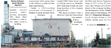JPS takes bigger stake in South Jamaica Power - PressReader