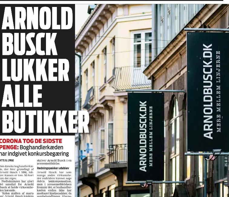 ARNOLD BUSCK LUKKER ALLE BUTIKKER - PressReader