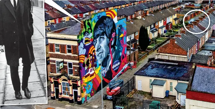 In the town where he was born, it’s a fab mural of Ringo for all to see ...