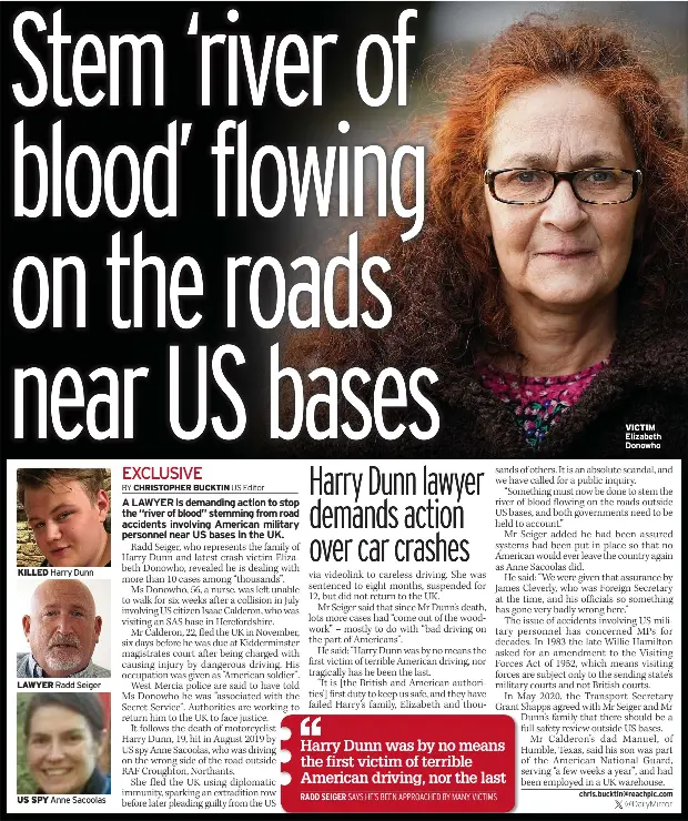 Stem ‘river of blood’ flowing on the roads near US bases - PressReader