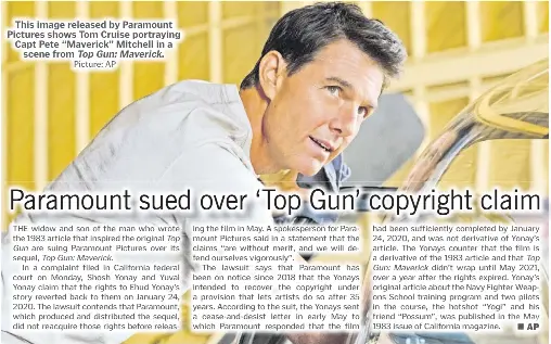 Paramount sued over ‘Top Gun’ copyright claim - PressReader