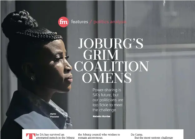 JOBURG’S GRIM COALITION OMENS - PressReader