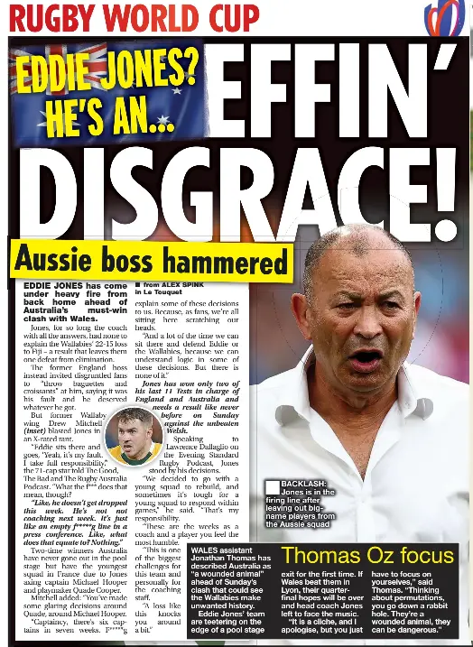 EDDIE JONES? HE’S AN... EFFIN’ DISGRACE! - PressReader