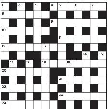QUICK CROSSWORD - The Mail on Sunday (2023-11-12)
