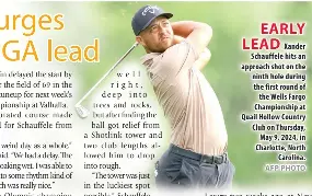 Schauffele surges to 3-stroke PGA lead - PressReader