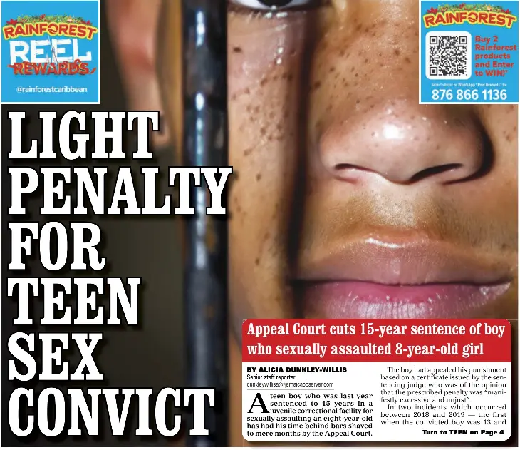 LIGHT PENALTY FOR TEEN SEX CONVICT - PressReader