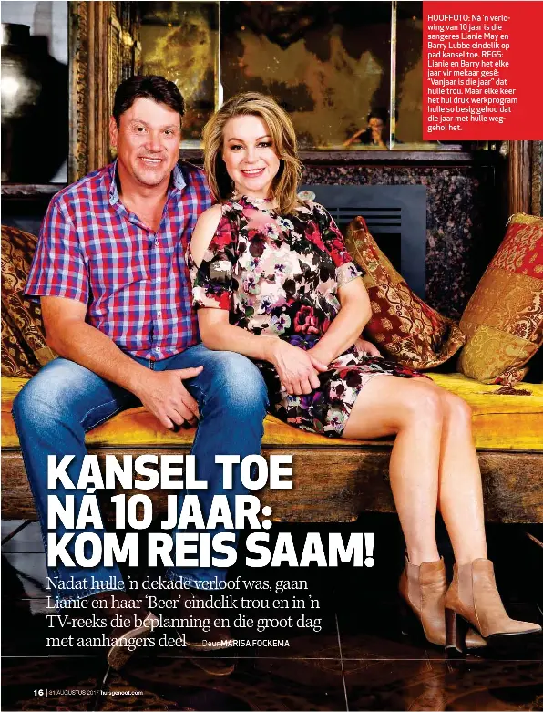 LIANIE MAY EN HAAR BARRY HAAK NA 10 JAAR AF - PressReader