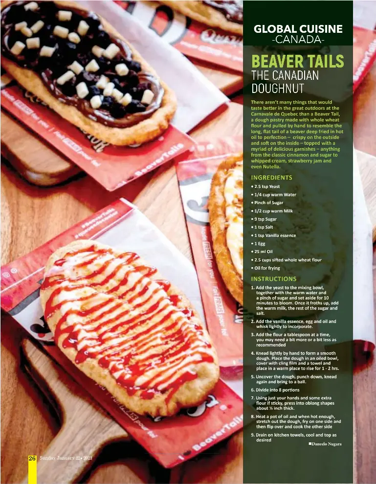 BEAVER TAILS THE CANADIAN DOUGHNUT - PressReader