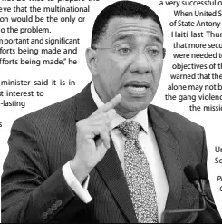 Security mission not a panacea for Haitian gang violence, Holness warns ...